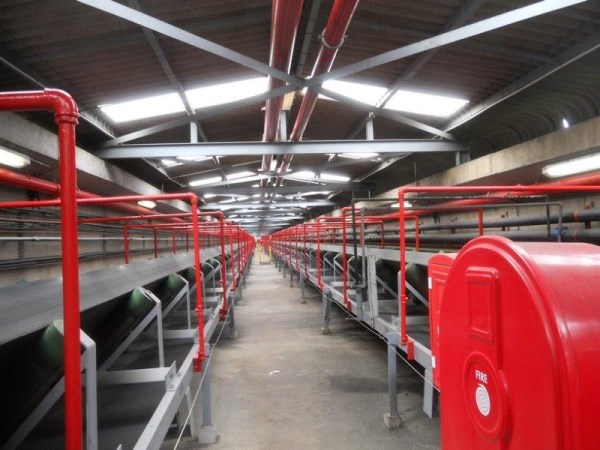 35km of locally manufactured galvanised steel pipes