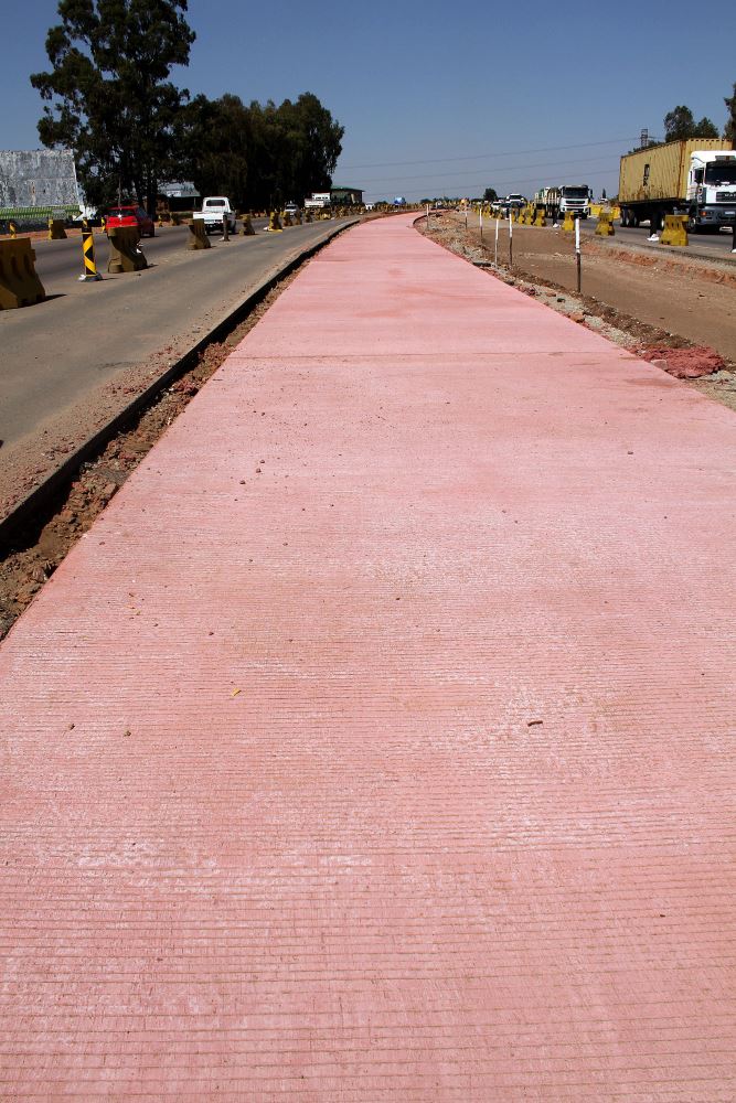 Concrete selected for Ekurhuleni's new bus lanes