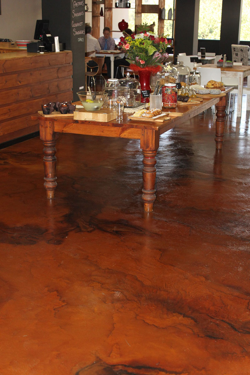 Use coatings and stains for an eye-catching floor
